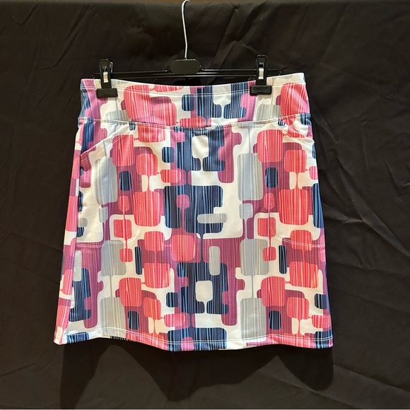Skin | Skirts | C Skin Pink And Blue Abstract Mini Golf Skirt | Poshmark